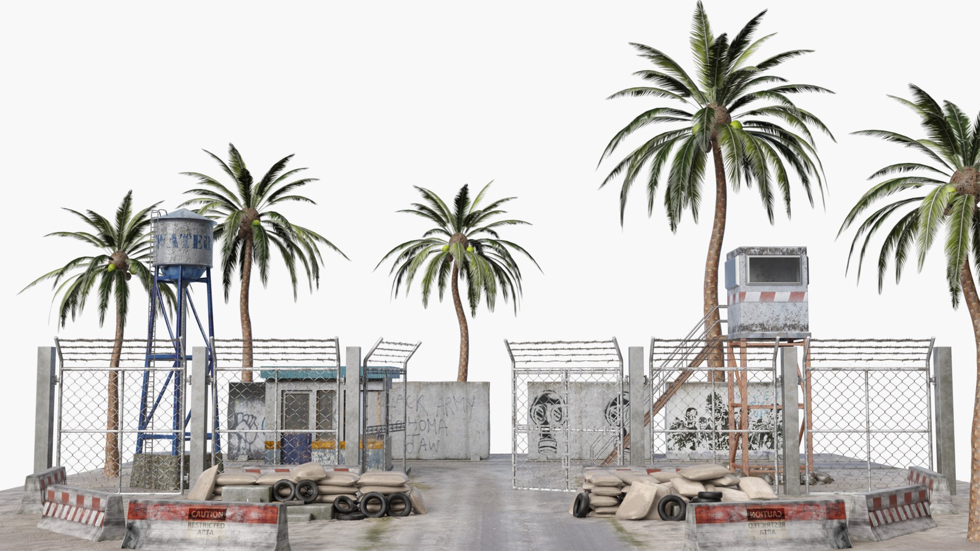 3D security checkpoint - TurboSquid 1673191