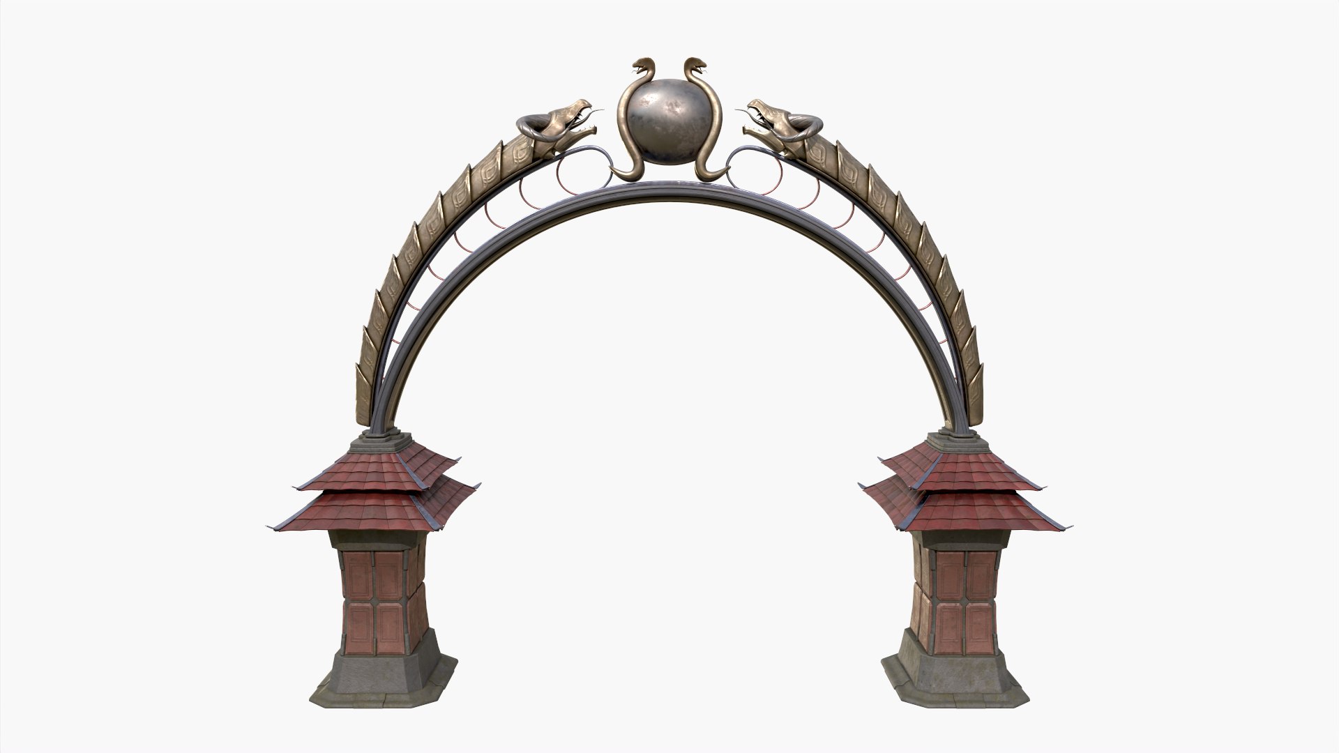 Ancient Japanese Arch Gate 3D Model - TurboSquid 2388846