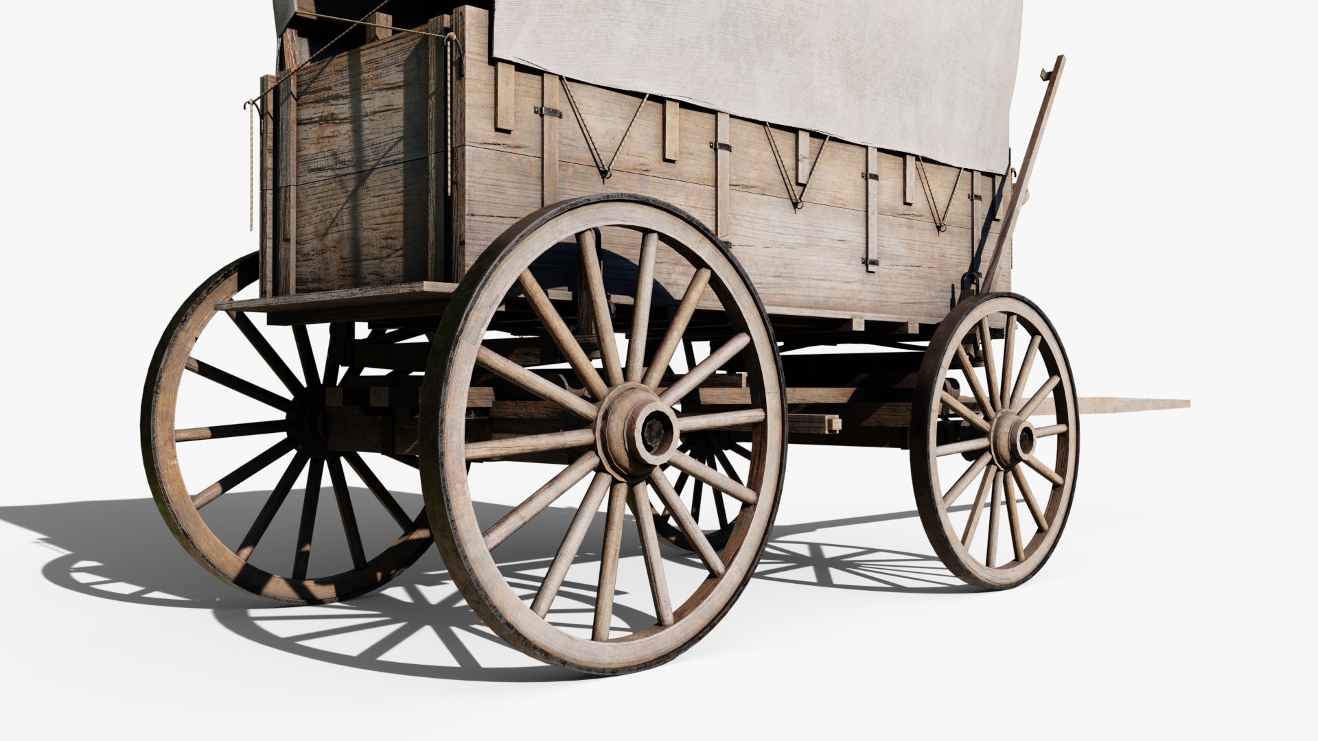 Covered Wagon 3D Model - TurboSquid 2172438