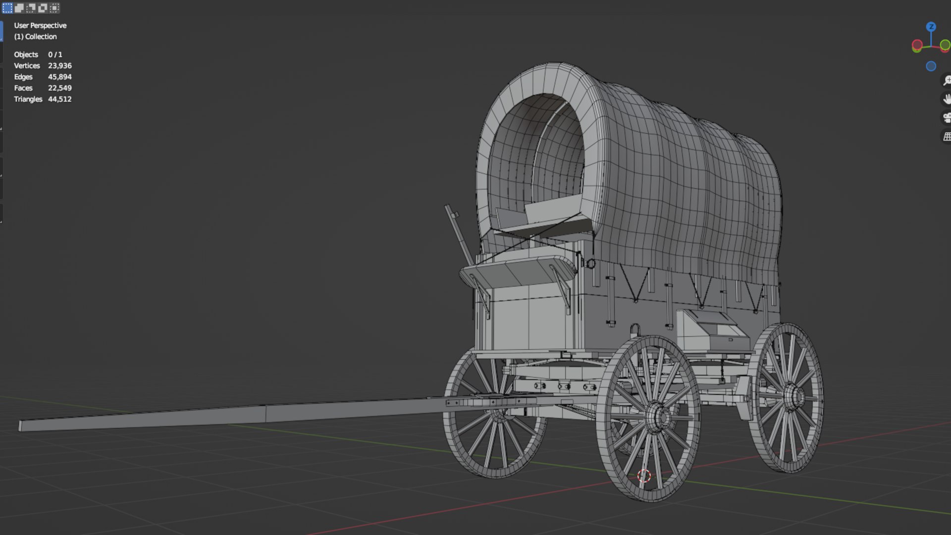 Covered Wagon 3D Model - TurboSquid 2172438