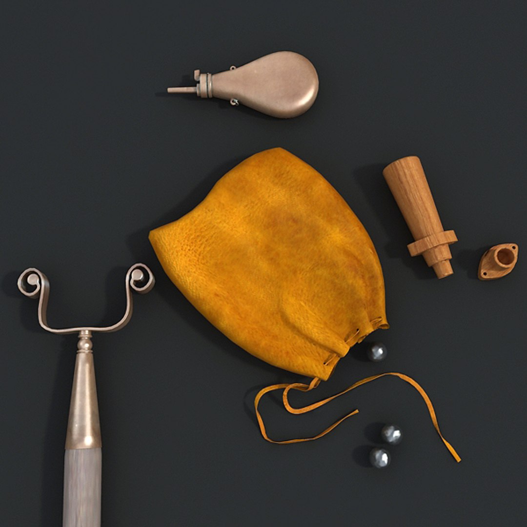 Musket Accessories 3ds