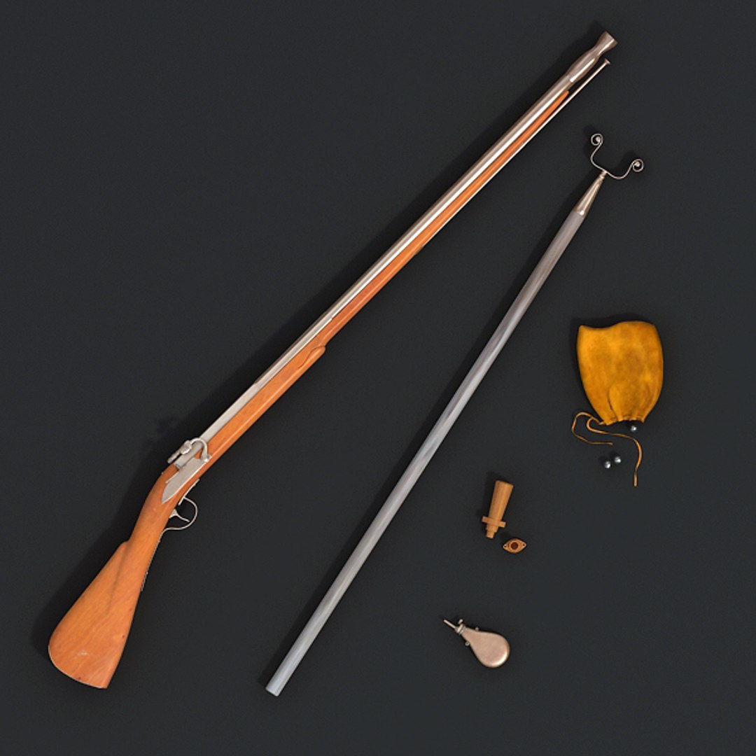 Musket Accessories 3ds