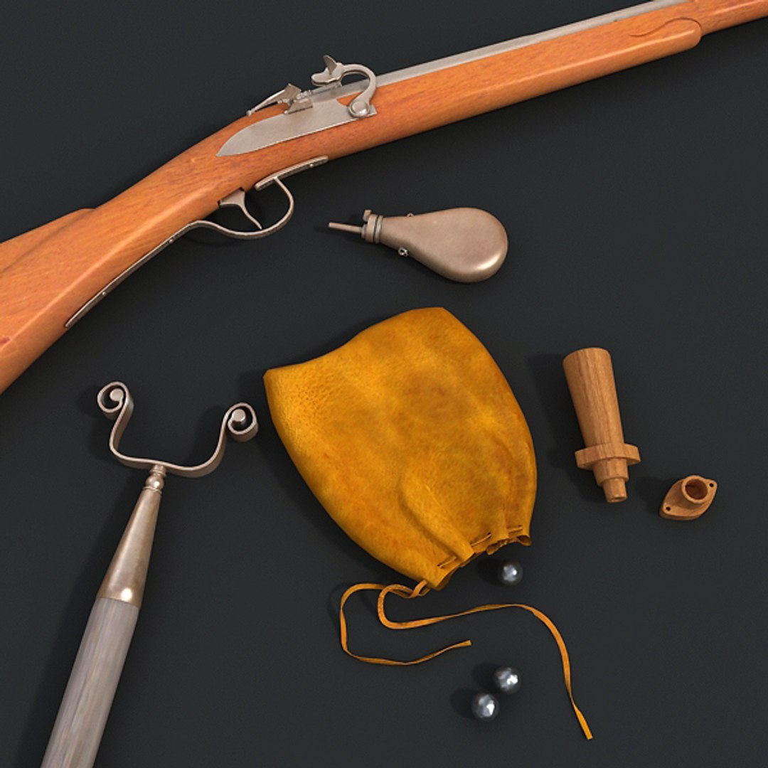 Musket Accessories 3ds