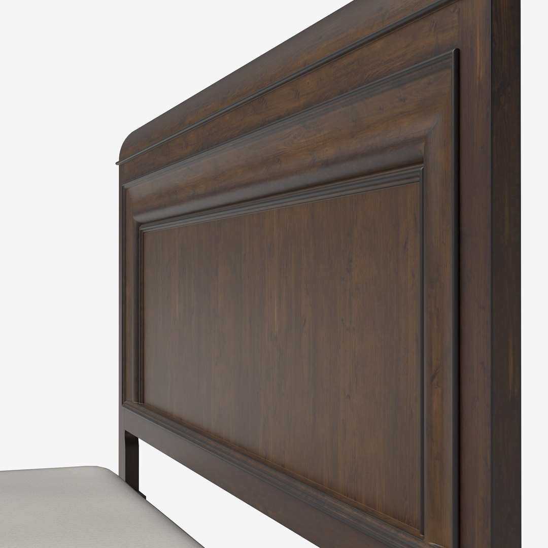 Bedroom Louie Ps Queen Sleigh Bed At Rider Furniture AR 3D Model ...