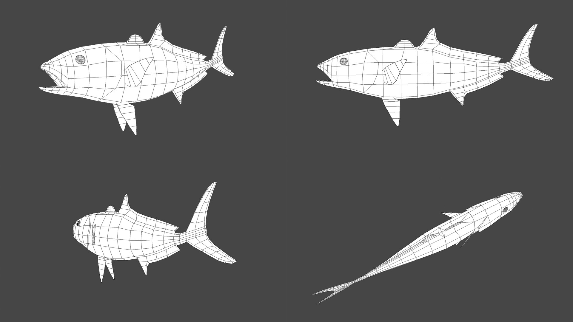 3D Fish Cartoon Games - TurboSquid 1300767