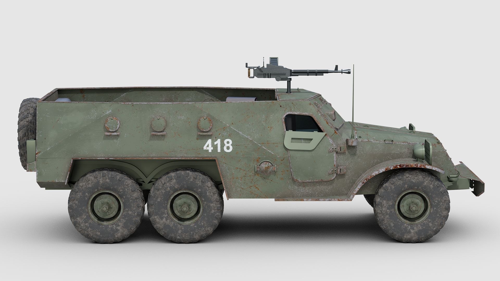 Soviet Btr 152 Armored Personnel 3d Model