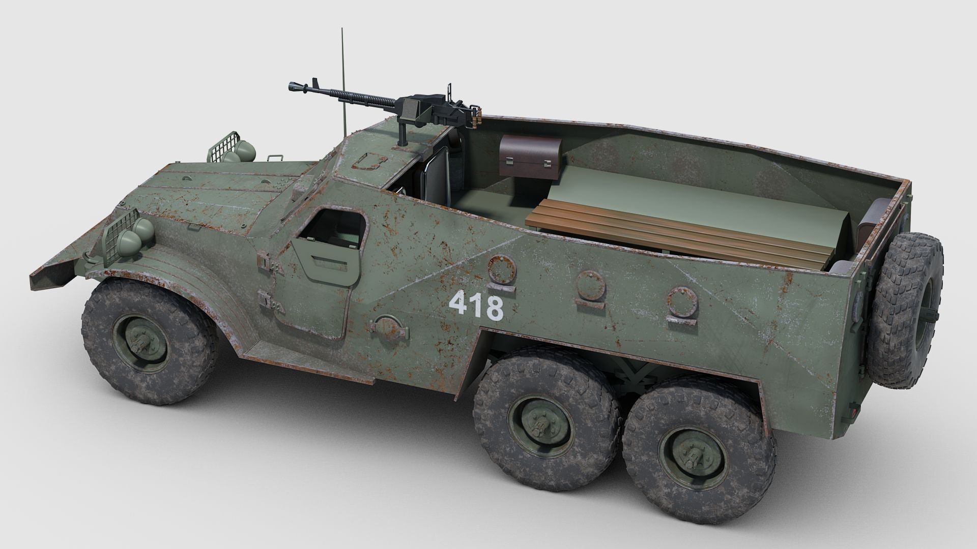 Soviet Btr 152 Armored Personnel 3d Model