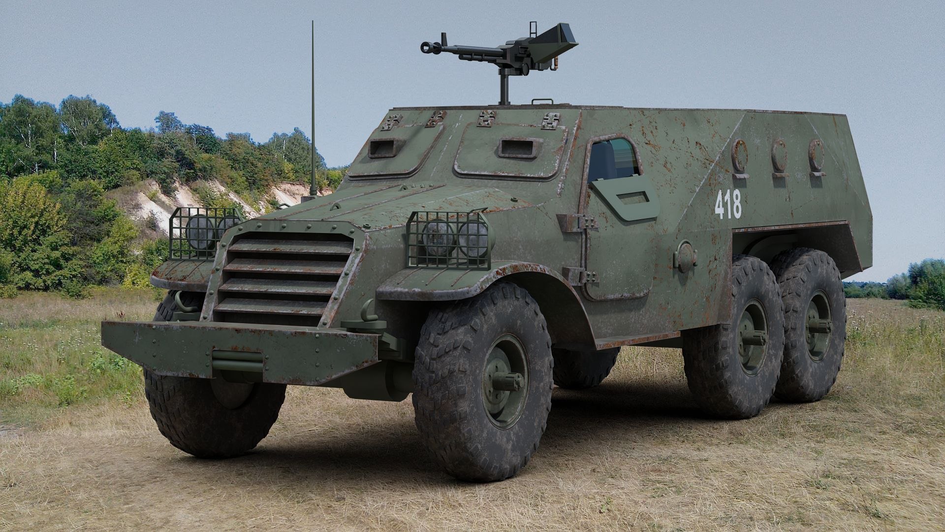 Soviet Btr 152 Armored Personnel 3d Model