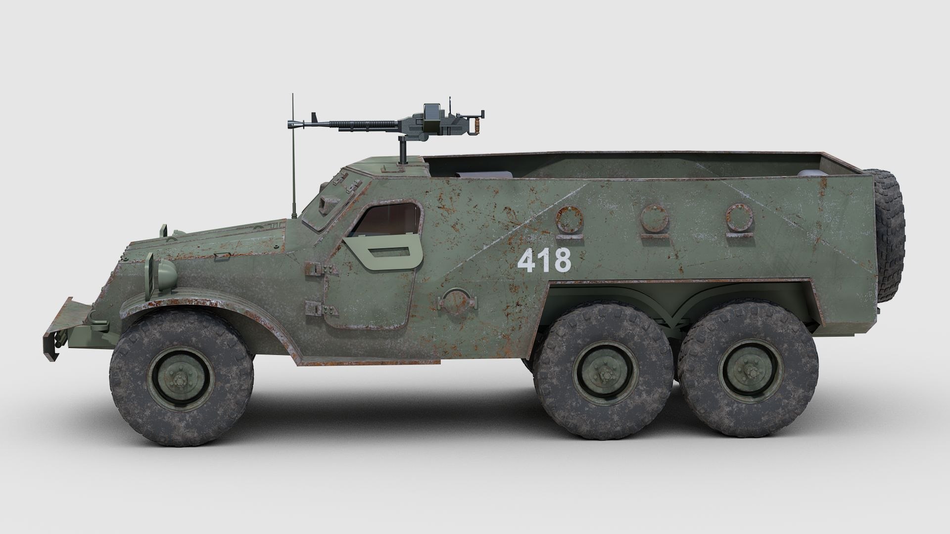 Soviet Btr 152 Armored Personnel 3d Model