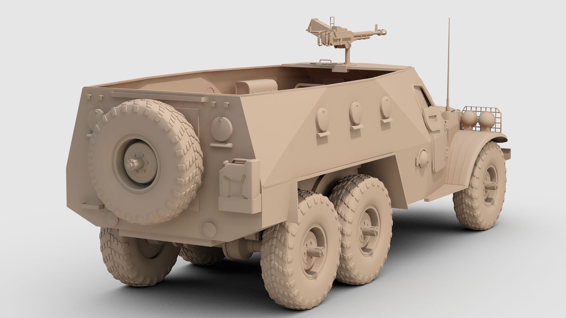 Soviet Btr 152 Armored Personnel 3d Model