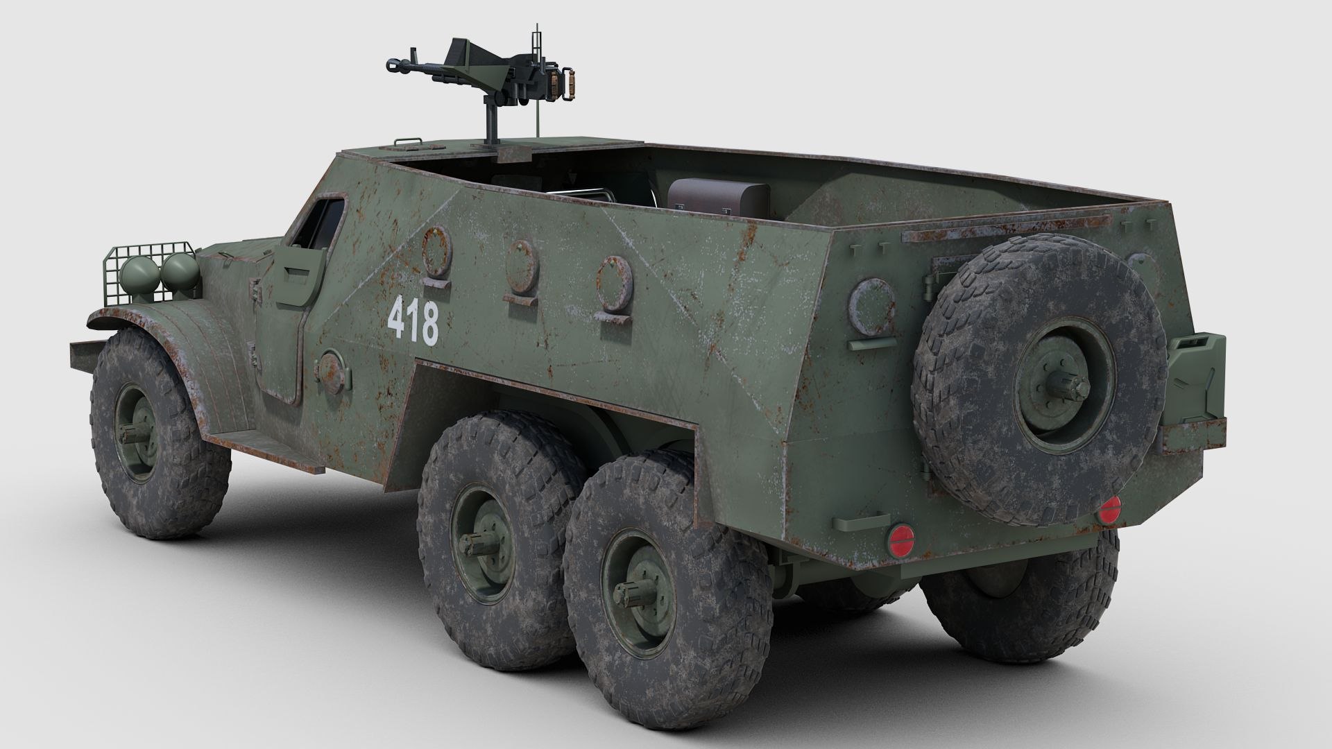 Soviet Btr 152 Armored Personnel 3d Model