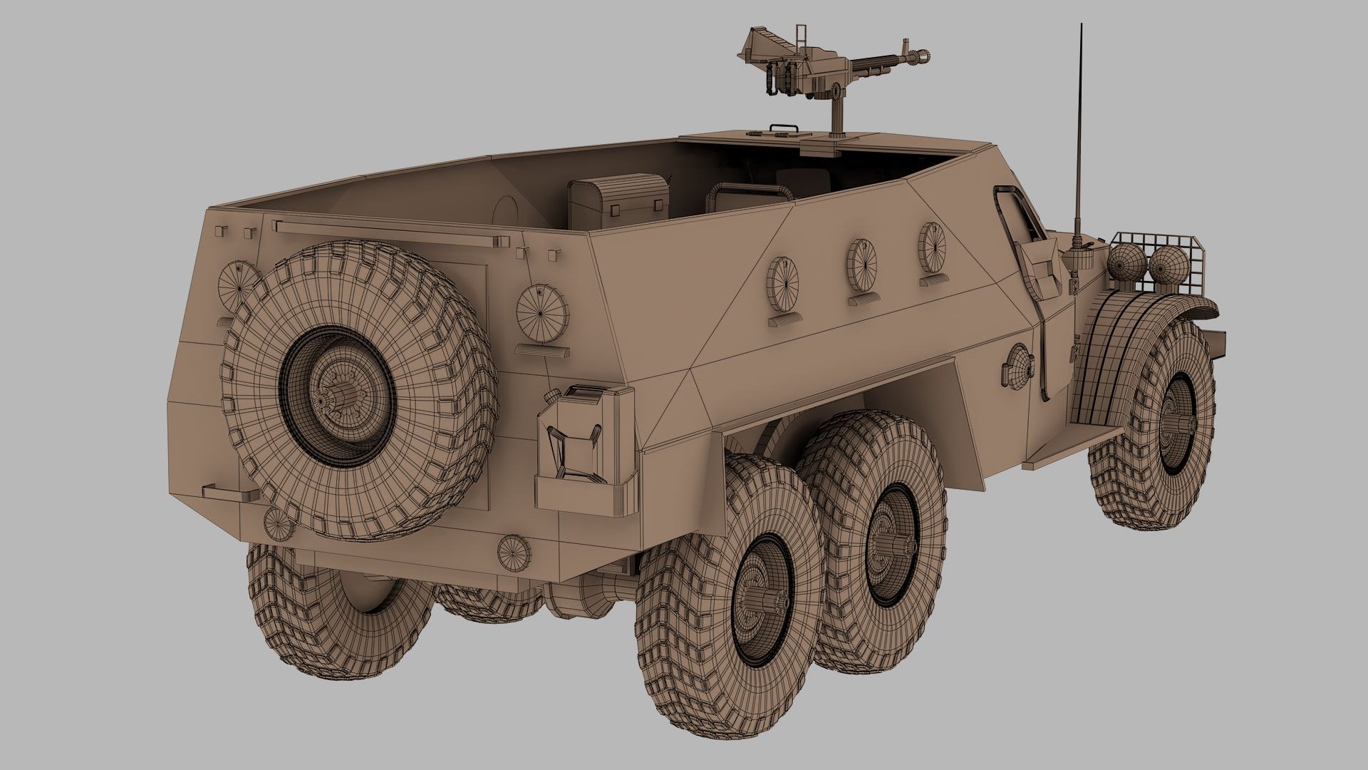 Soviet Btr 152 Armored Personnel 3d Model