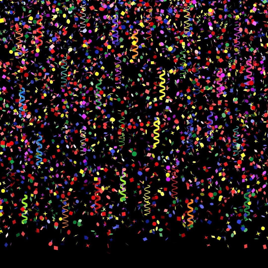 3d Confetti Model
