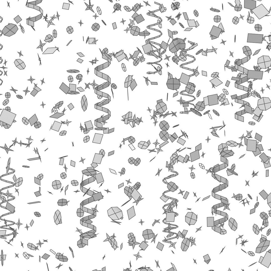 3d Confetti Model