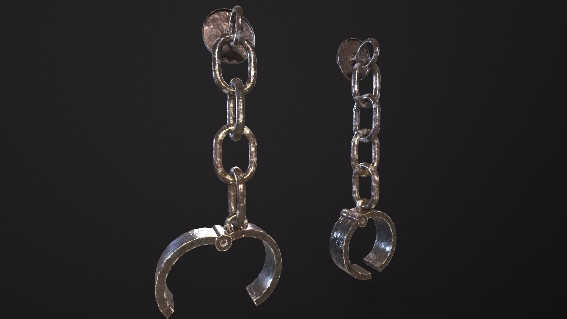 3D Old Shackles - TurboSquid 2150171