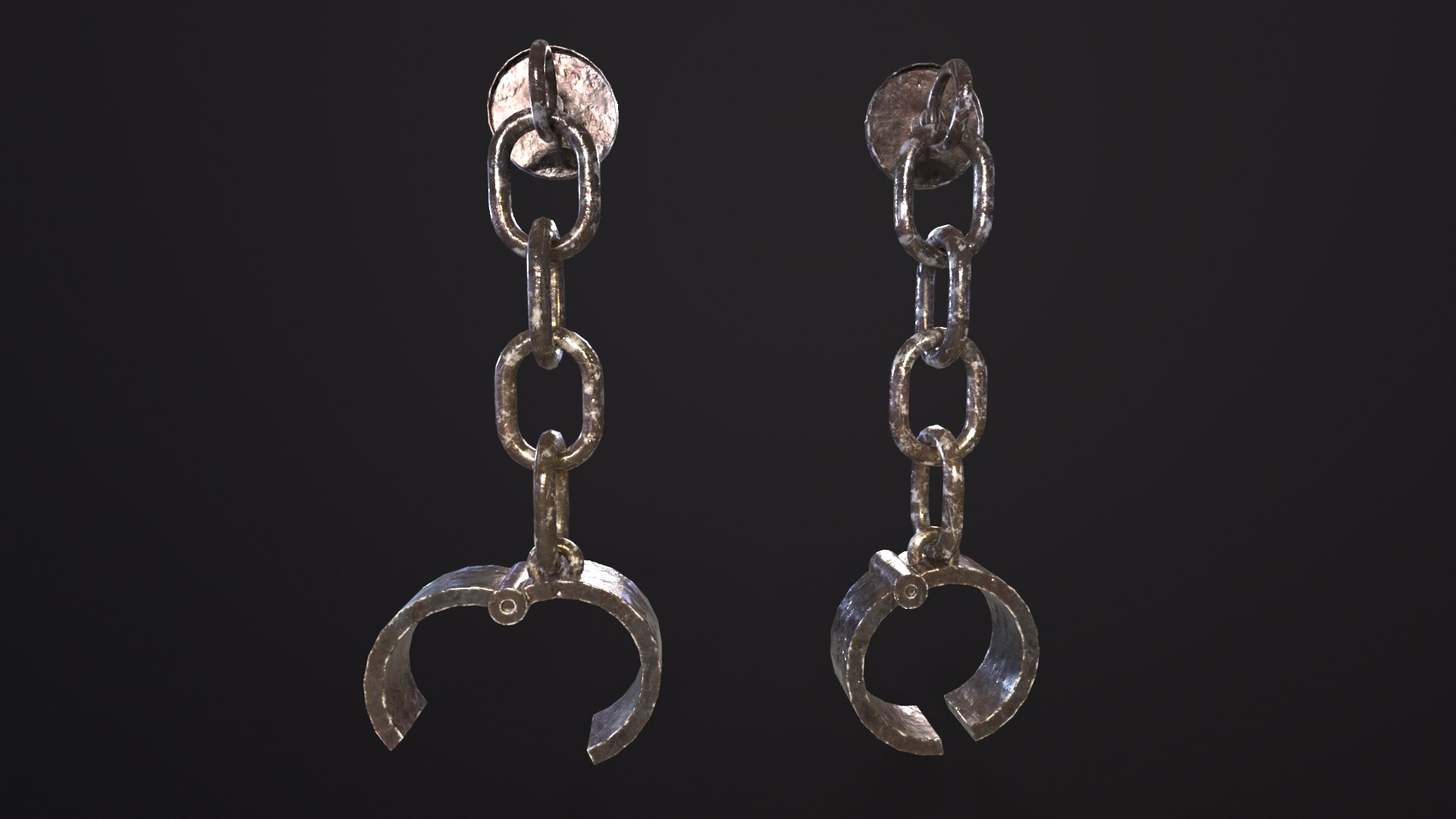 3D Old Shackles - TurboSquid 2150171