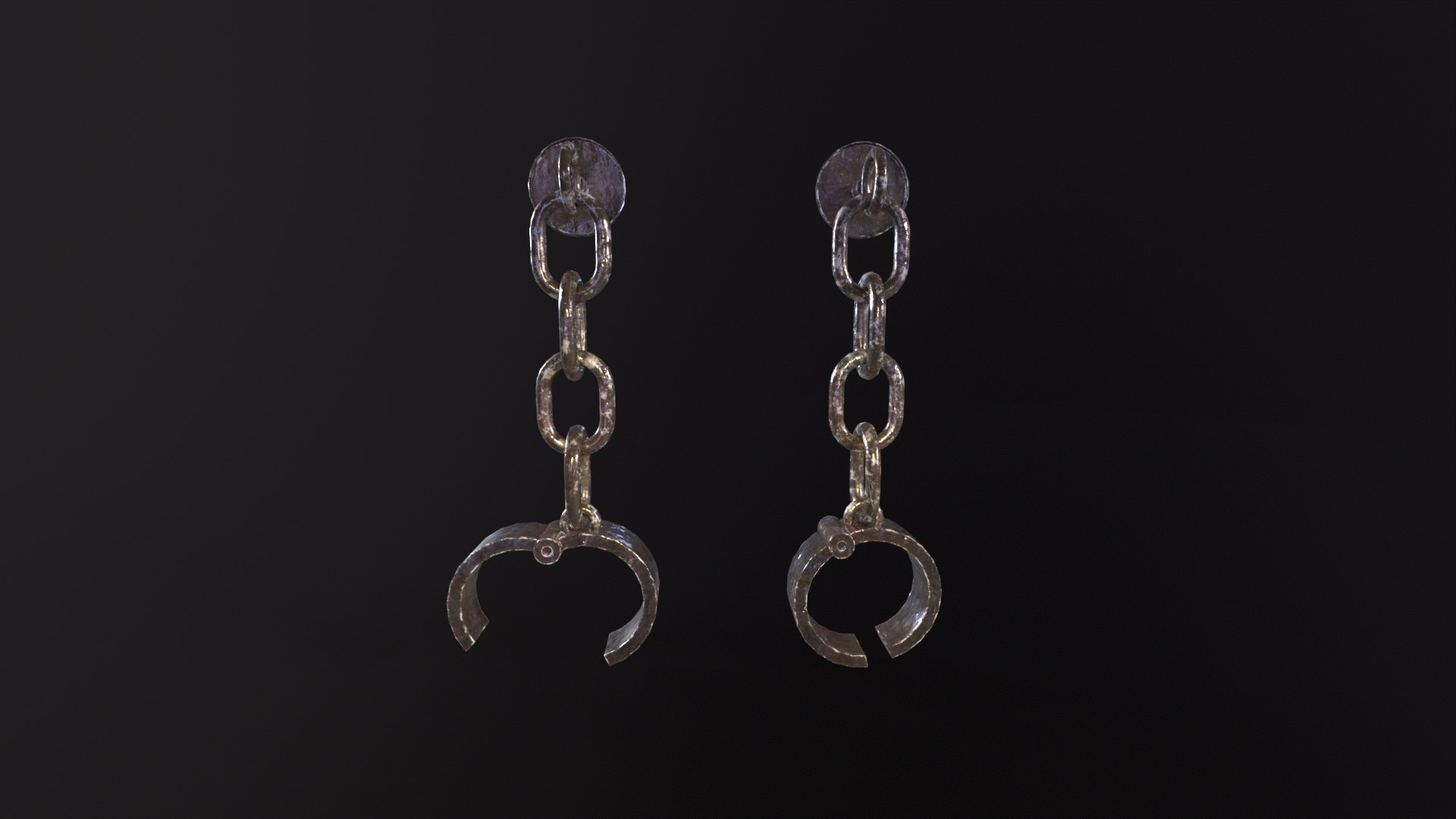 3D Old Shackles - TurboSquid 2150171