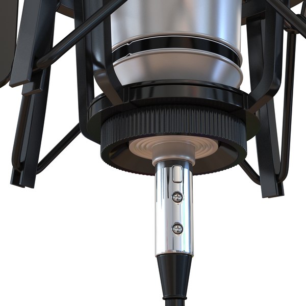 studio microphone stand 3d max