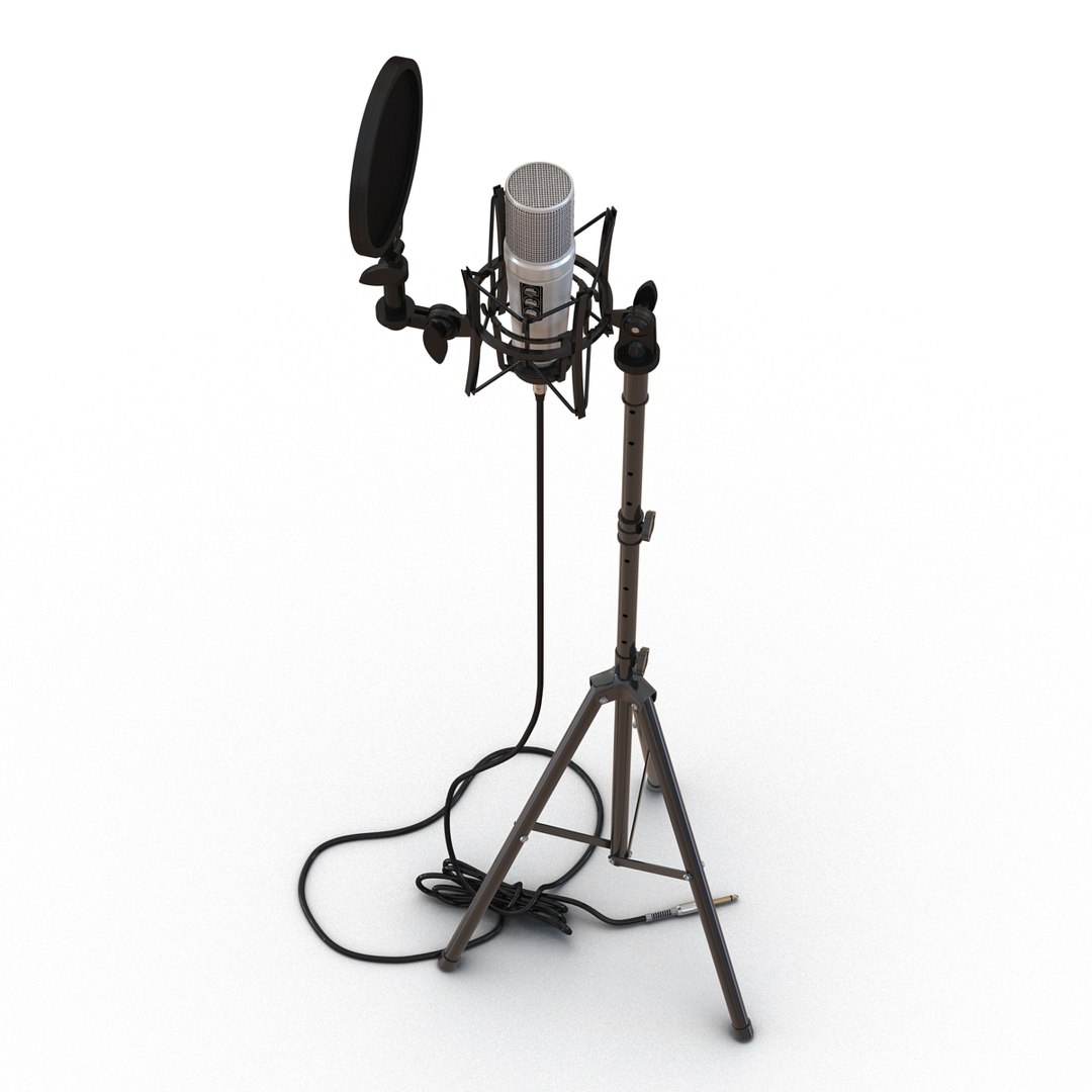 Studio Microphone Stand 3d Max