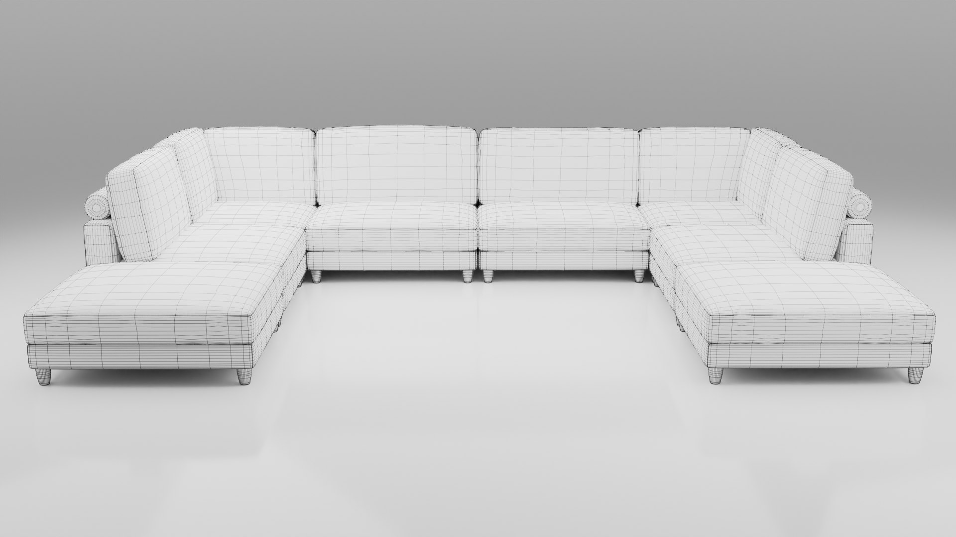 Wide Modular Sofa Wayfair 3D - TurboSquid 2175728