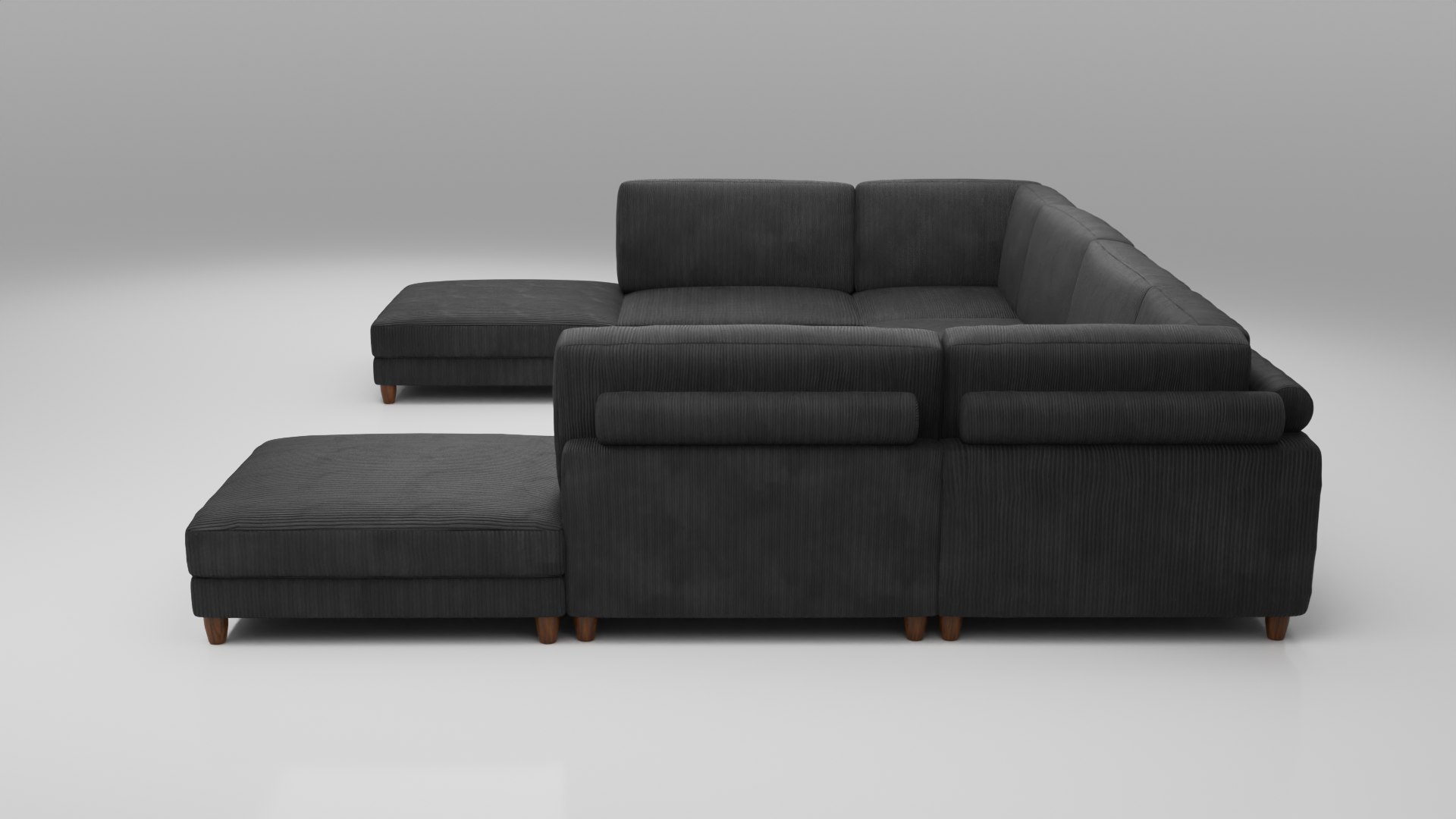 Wide Modular Sofa Wayfair 3D - TurboSquid 2175728