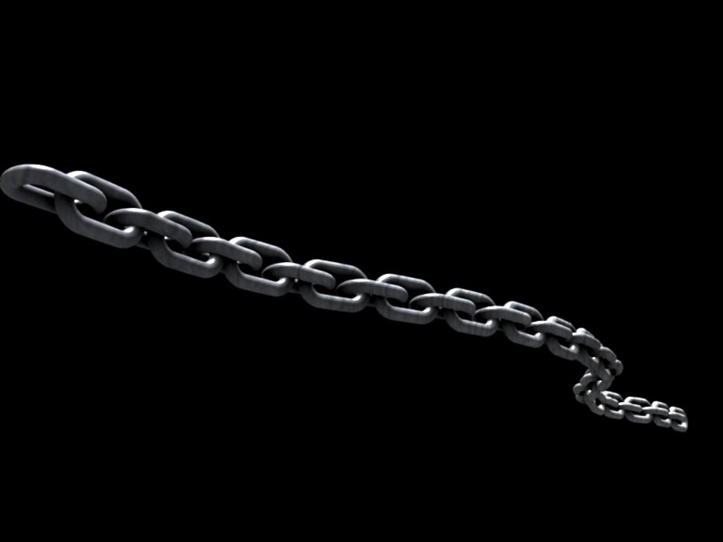 metal chain 3d model