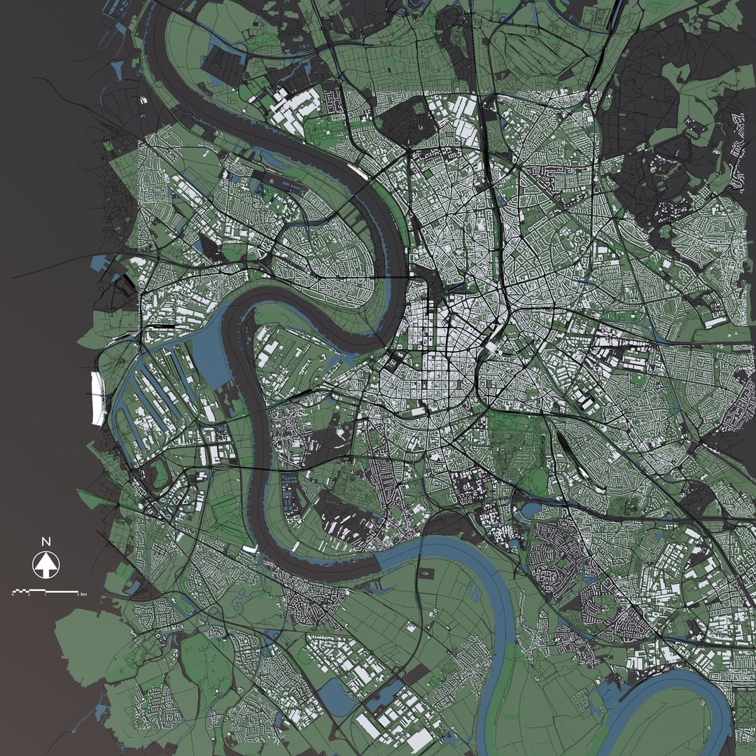 Collection - Cities in Germany - mass buildings 3D model - TurboSquid ...