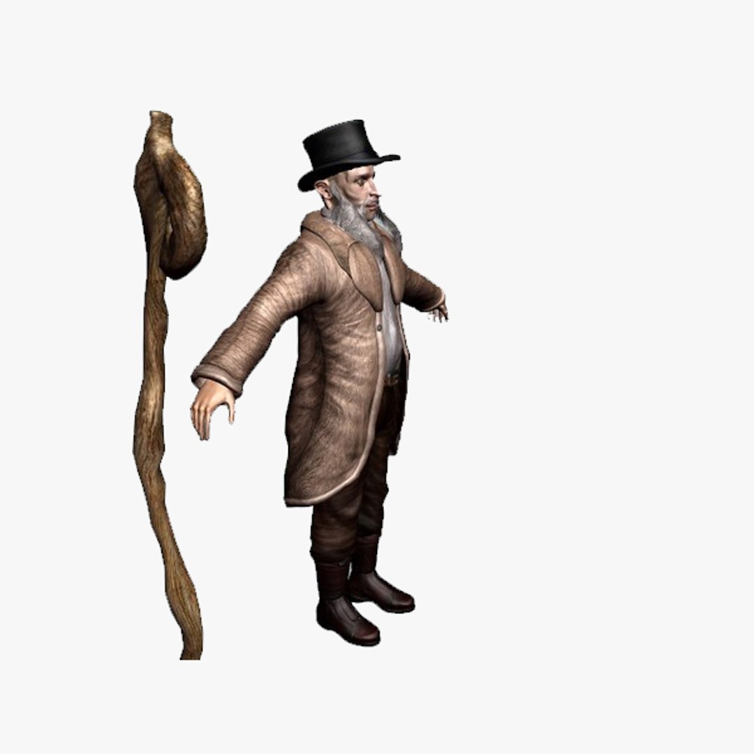 3d Old Man Model