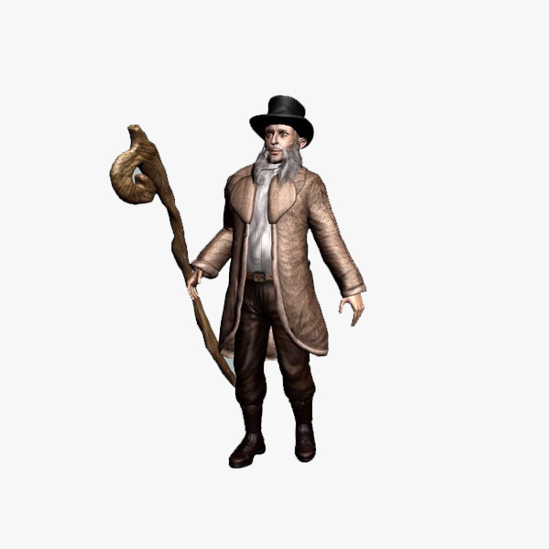3d Old Man Model