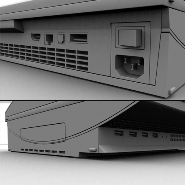 sony playstation 3 2007 3d max