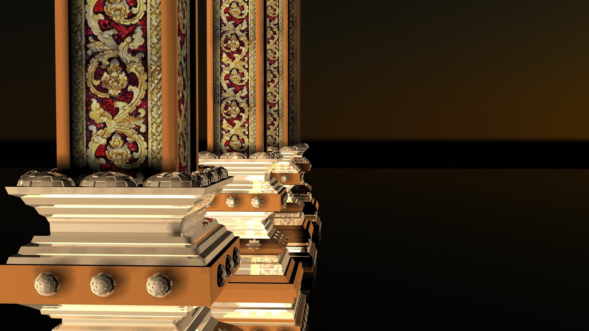 Siam Pillar 3d Model