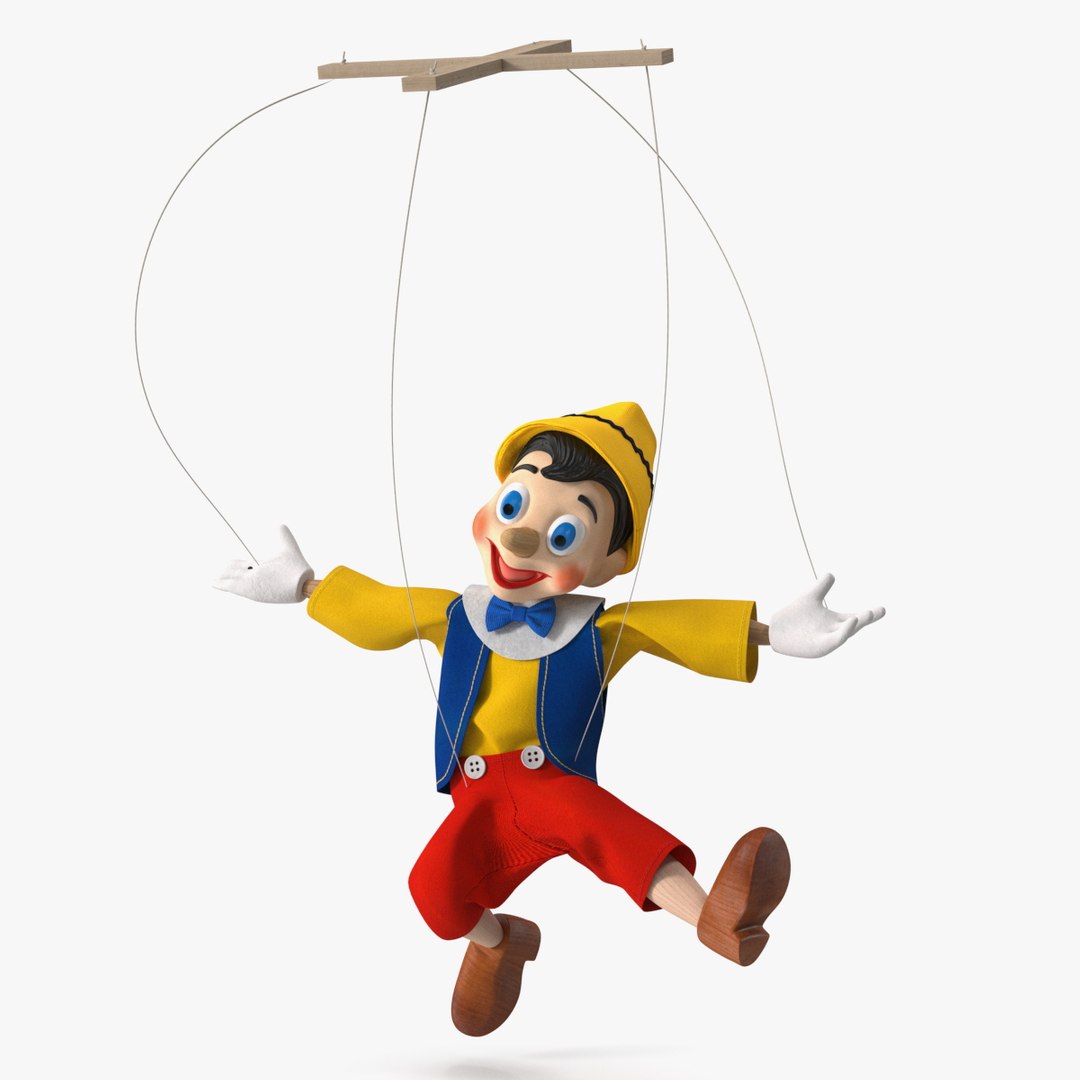 Dancing Pinocchio Wooden String Puppet 3D model - TurboSquid 2070370