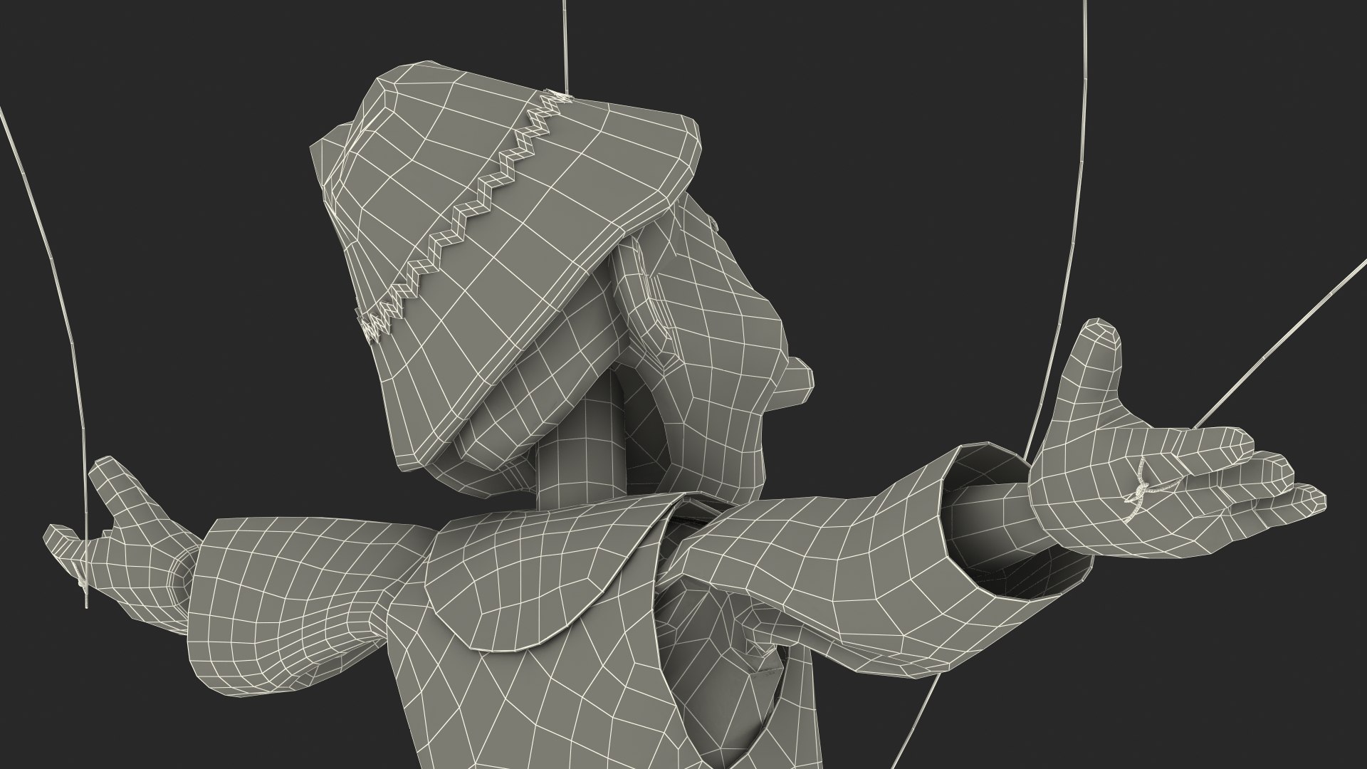 Dancing Pinocchio Wooden String Puppet 3D Model - TurboSquid 2070370