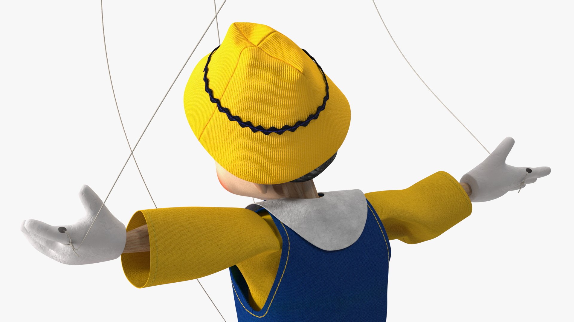 Dancing Pinocchio Wooden String Puppet 3D Model - TurboSquid 2070370