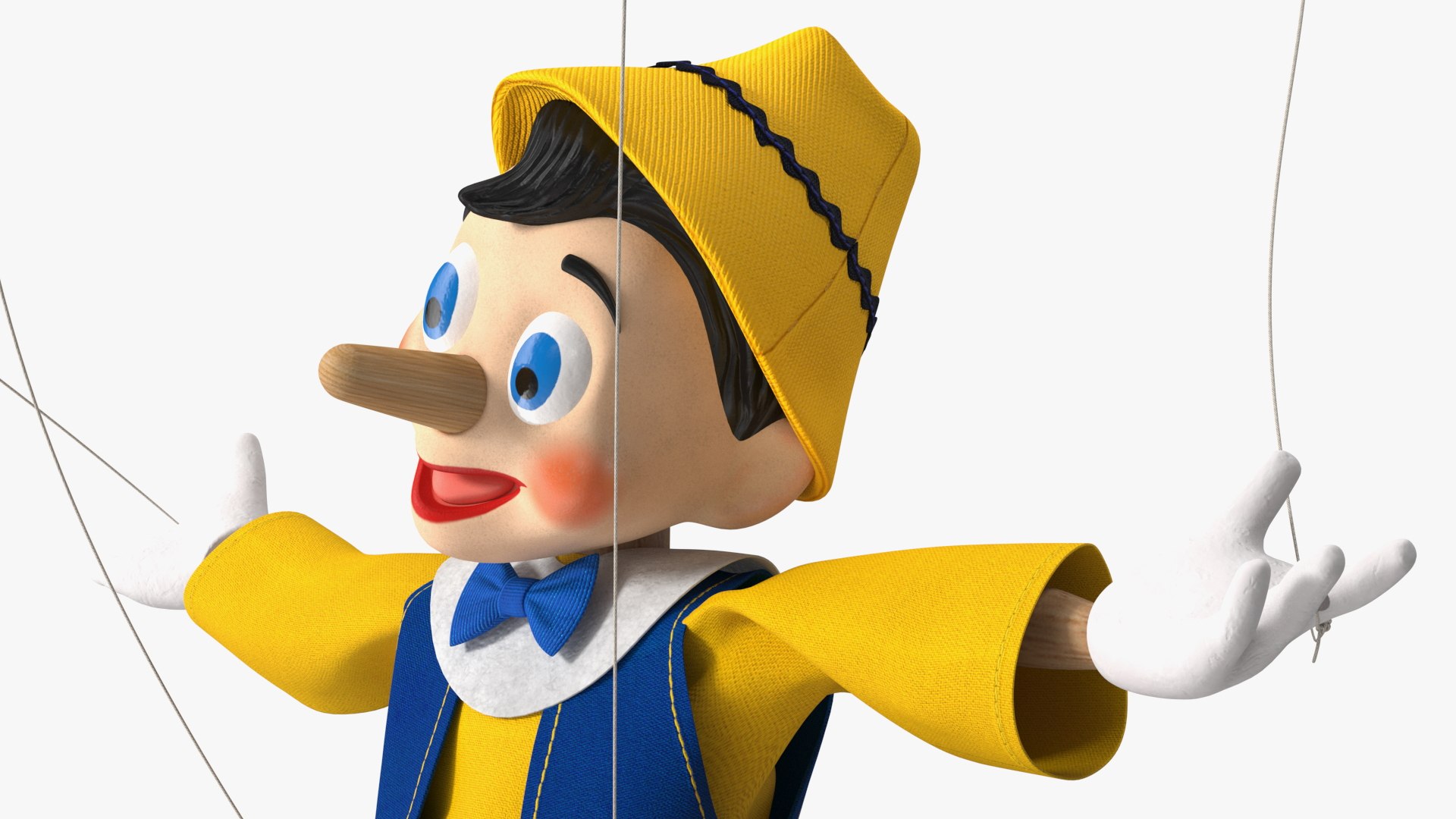 Dancing Pinocchio Wooden String Puppet 3D Model - TurboSquid 2070370