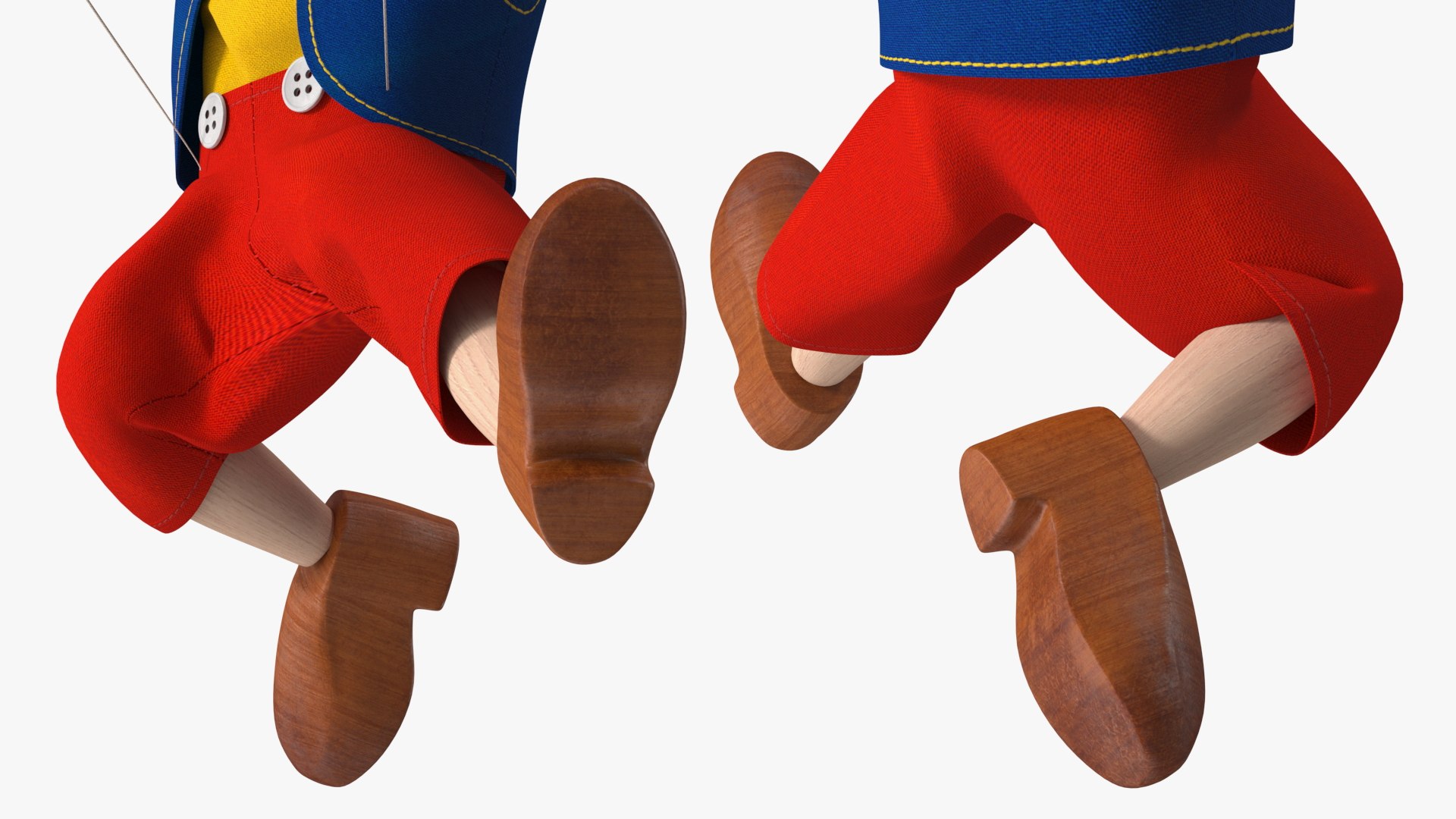 Dancing Pinocchio Wooden String Puppet 3D Model - TurboSquid 2070370