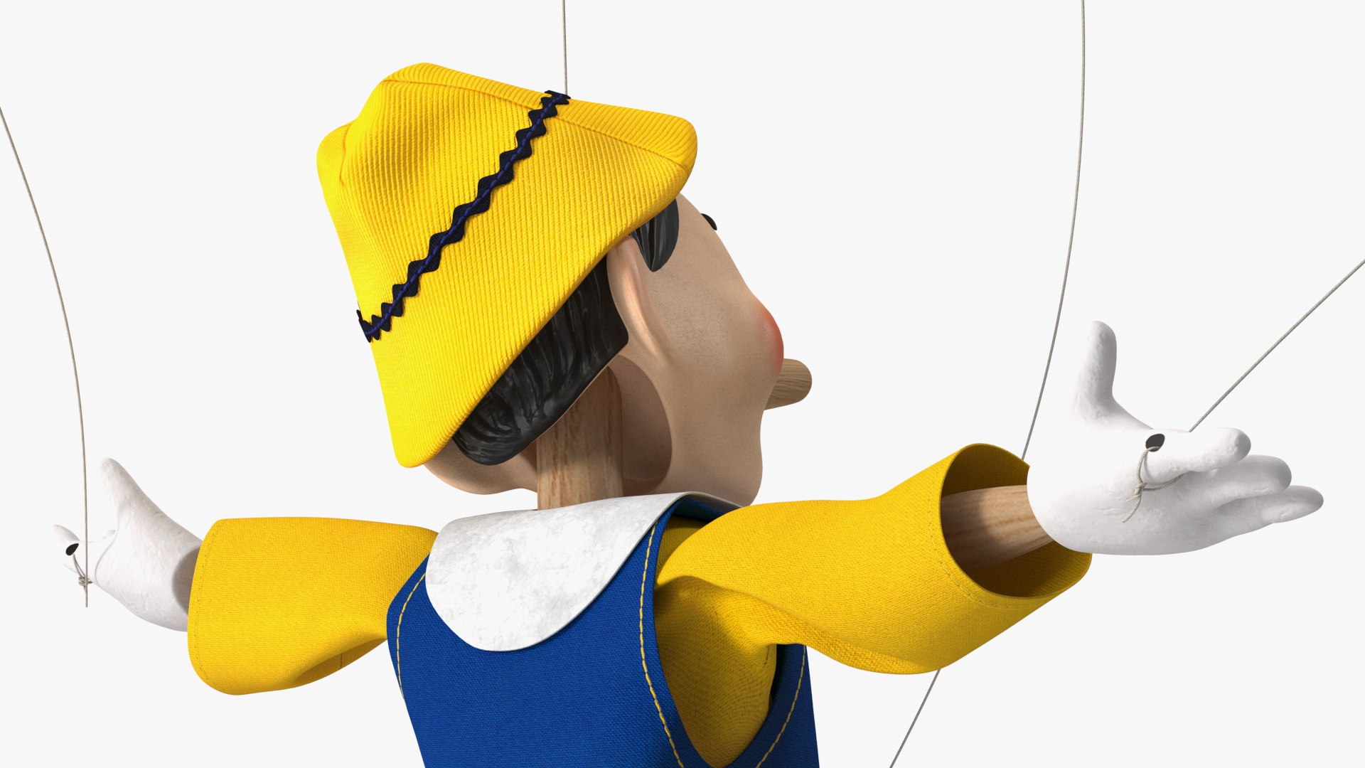 Dancing Pinocchio Wooden String Puppet 3D Model - TurboSquid 2070370