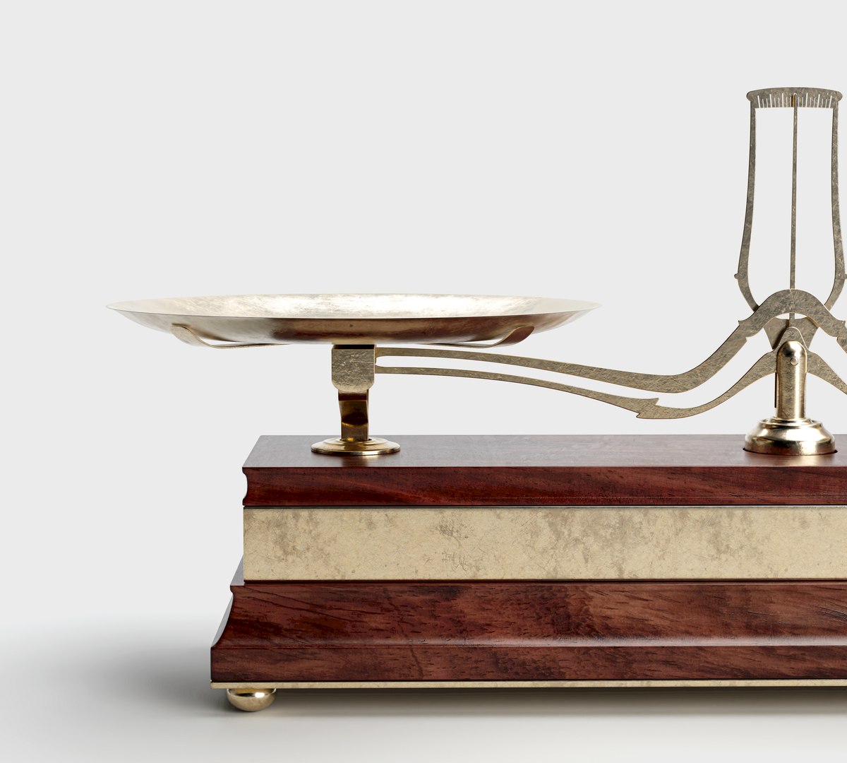 3D Model Vintage Balance Scale - TurboSquid 2042144