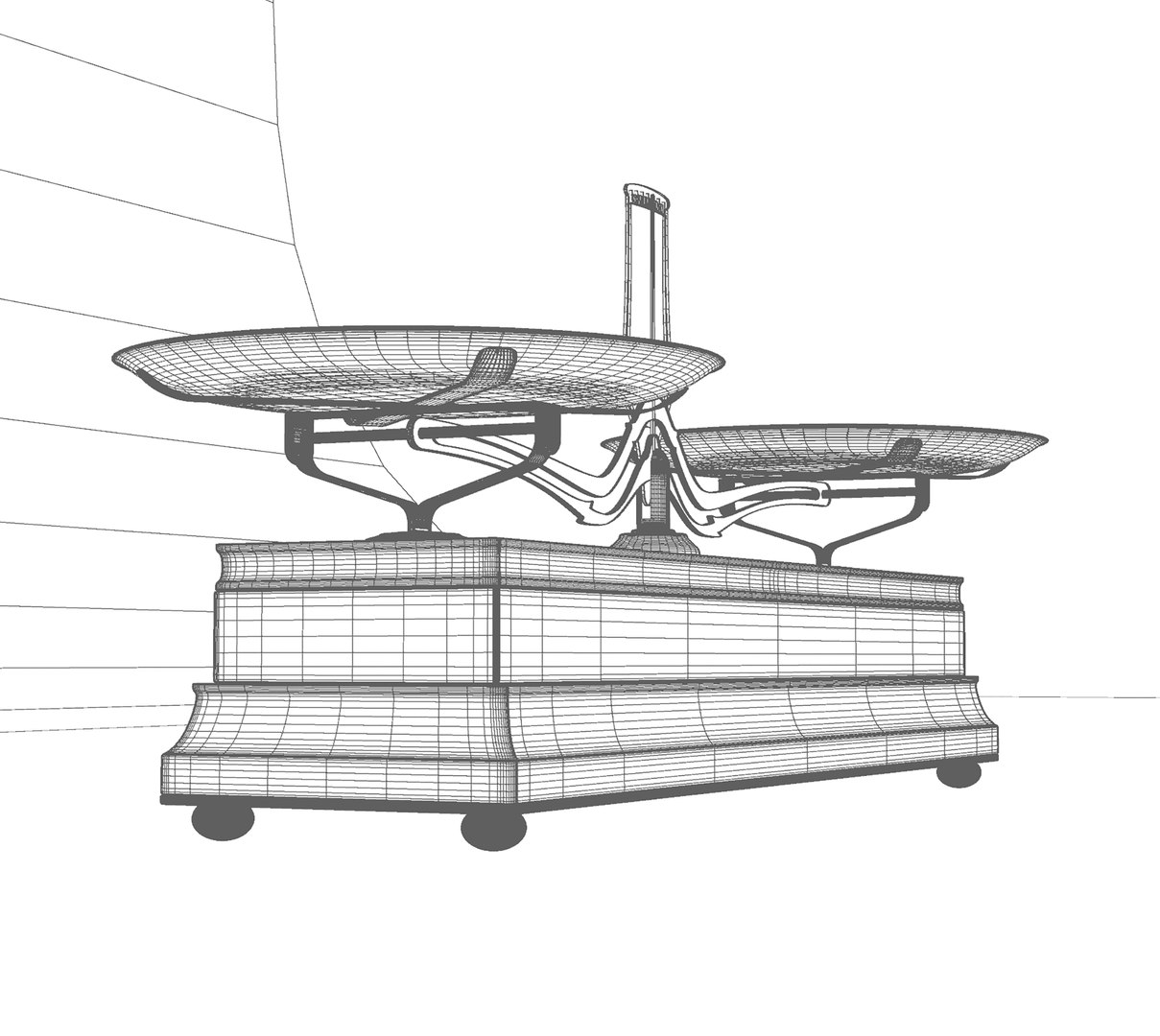 3D Model Vintage Balance Scale - TurboSquid 2042144
