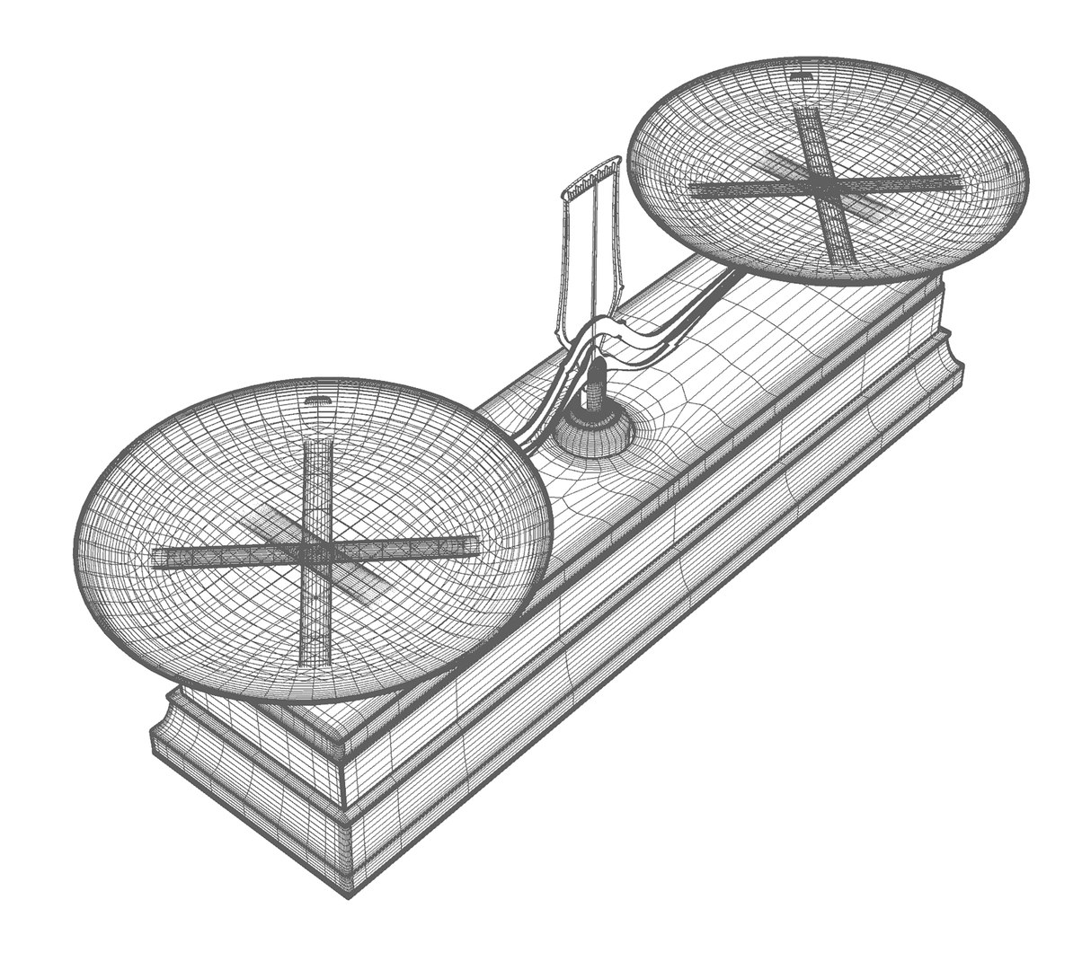 3D Model Vintage Balance Scale - TurboSquid 2042144