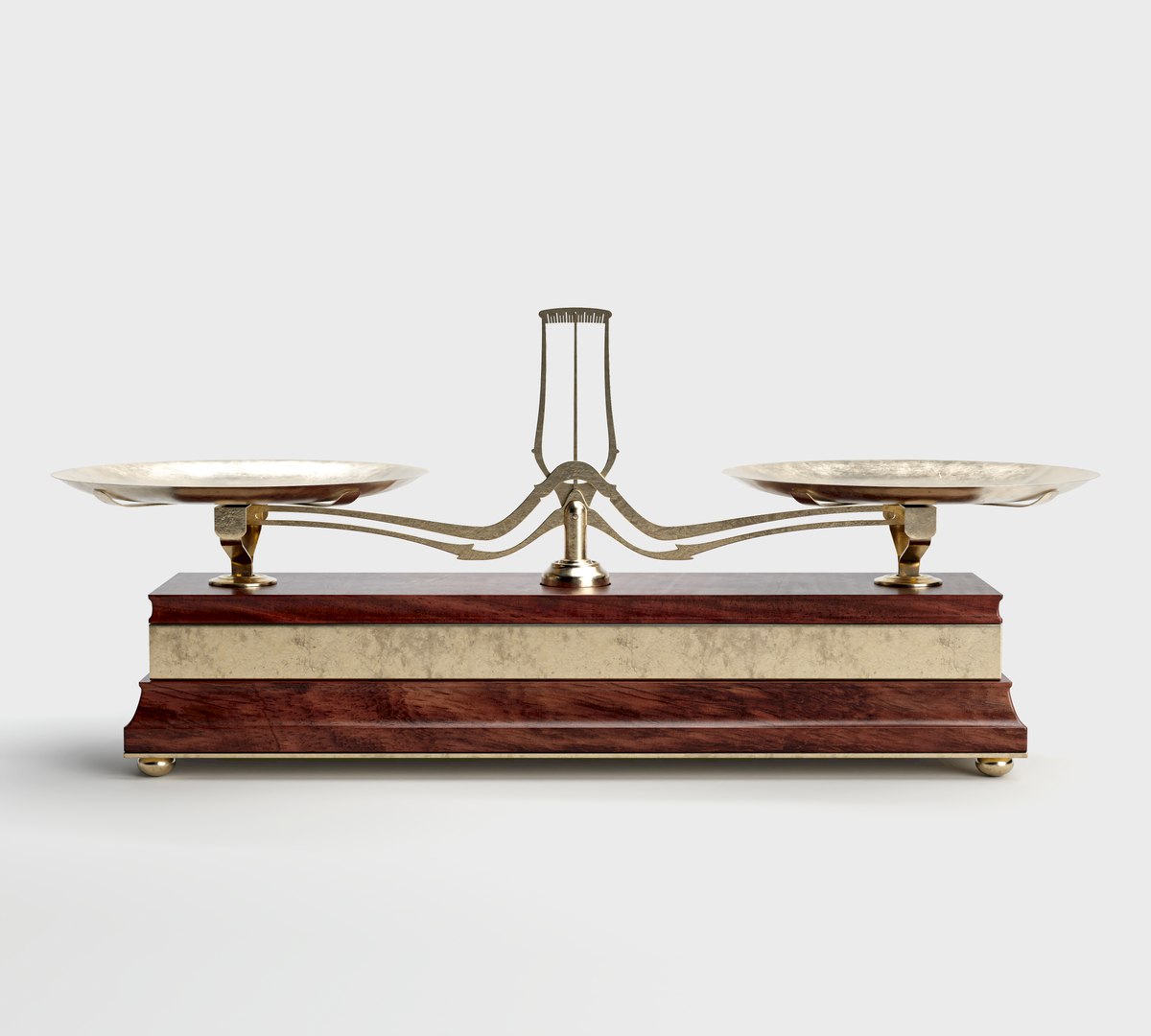 3D Model Vintage Balance Scale - TurboSquid 2042144