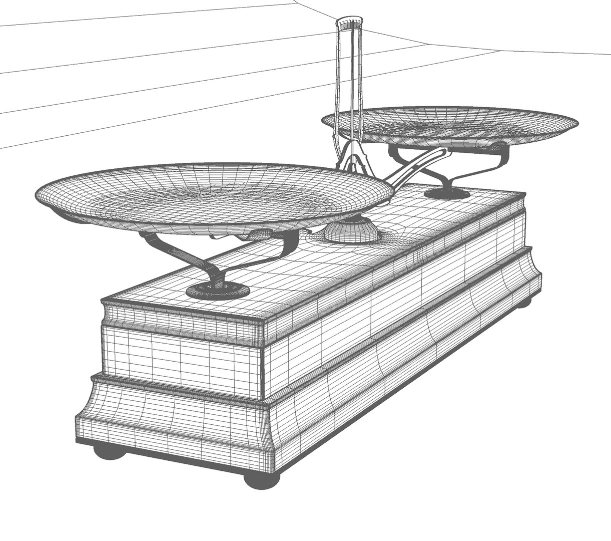 3D Model Vintage Balance Scale - TurboSquid 2042144