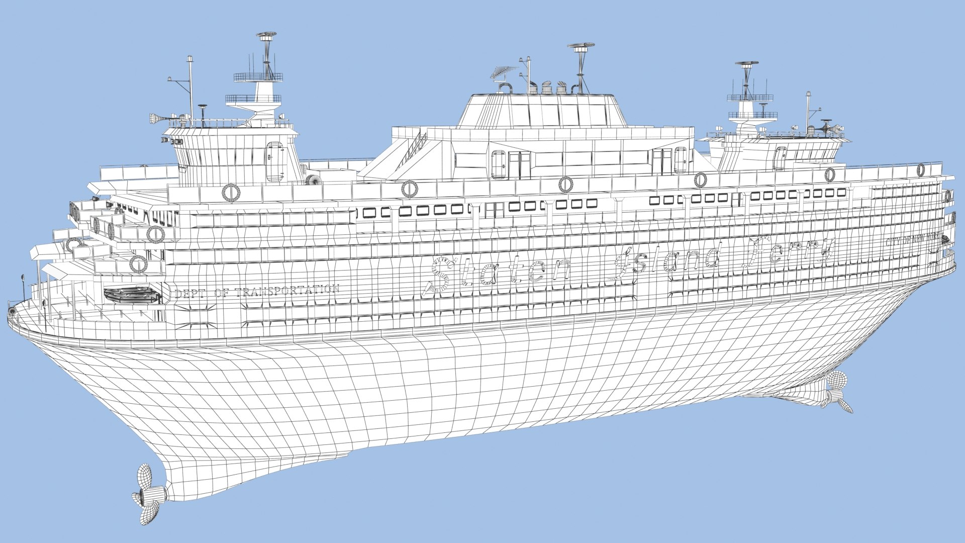 3D model staten island ferry new york - TurboSquid 1443167