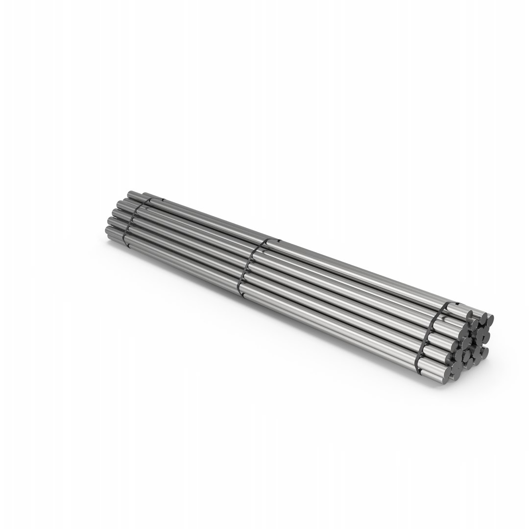 Stacked Steel Round Bars 3D Model - TurboSquid 2090864