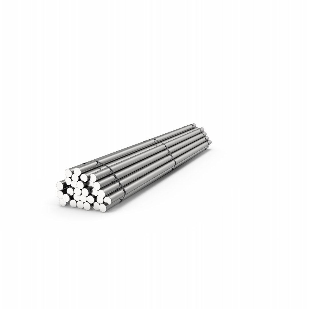 Stacked Steel Round Bars 3D Model - TurboSquid 2090864