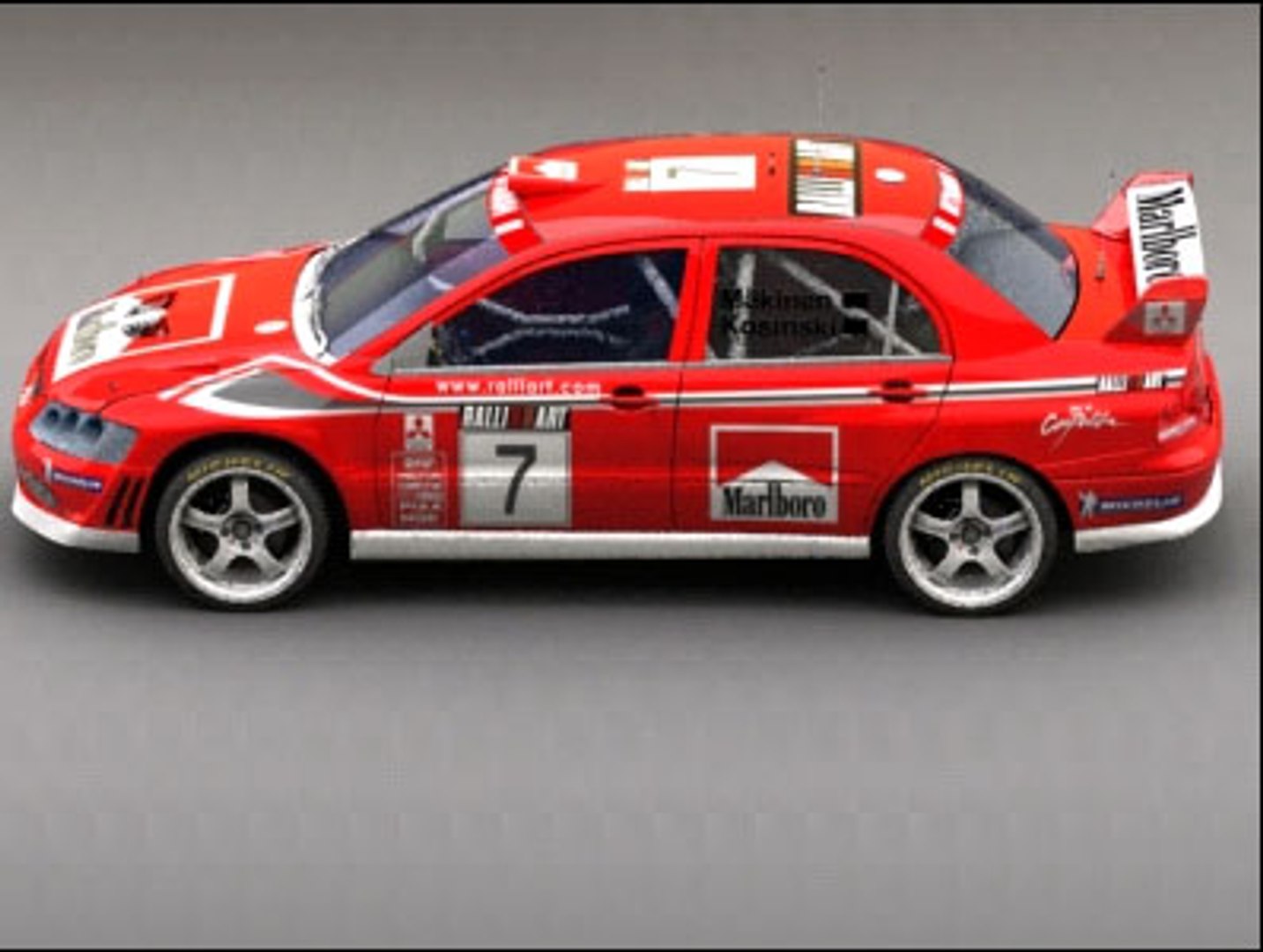 Mitsubishi Lancer Wrc 3d Model