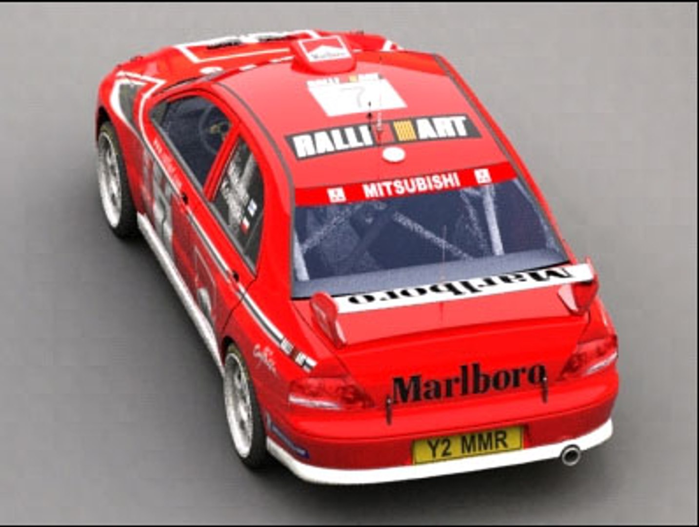 mitsubishi lancer wrc 3d model