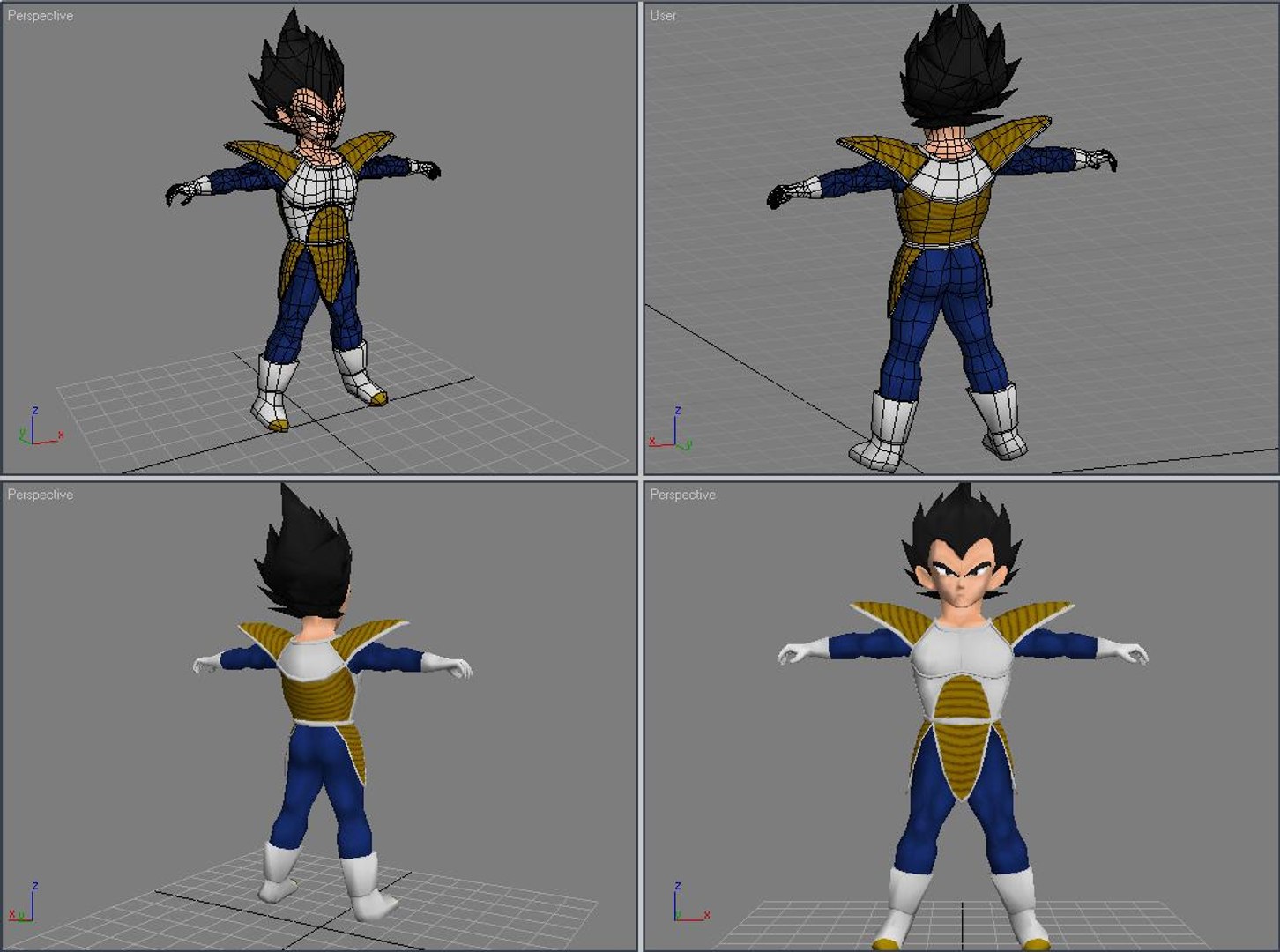 3d Model Vegeta Dragonball Z
