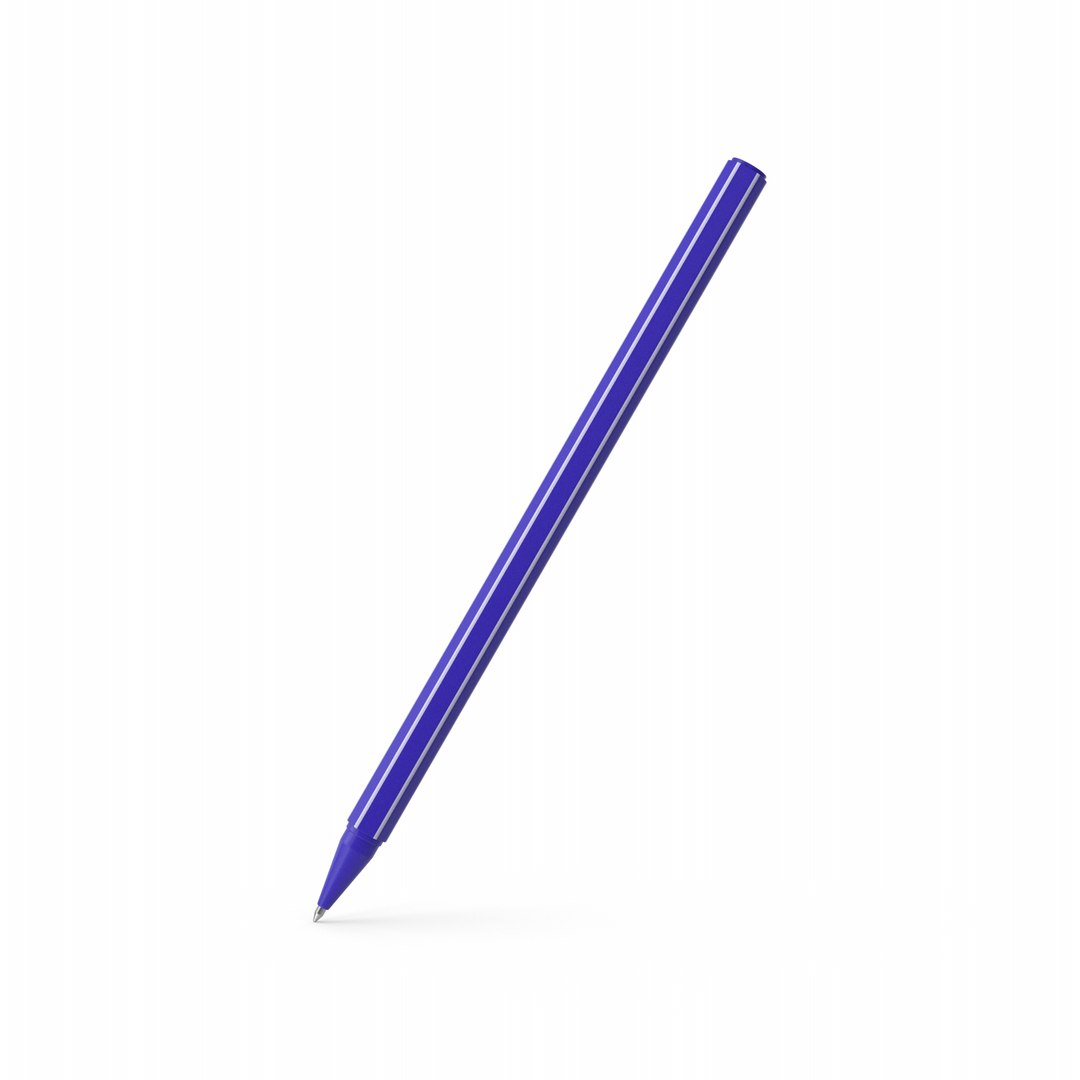 Blue Pen 3D Model - TurboSquid 2030486