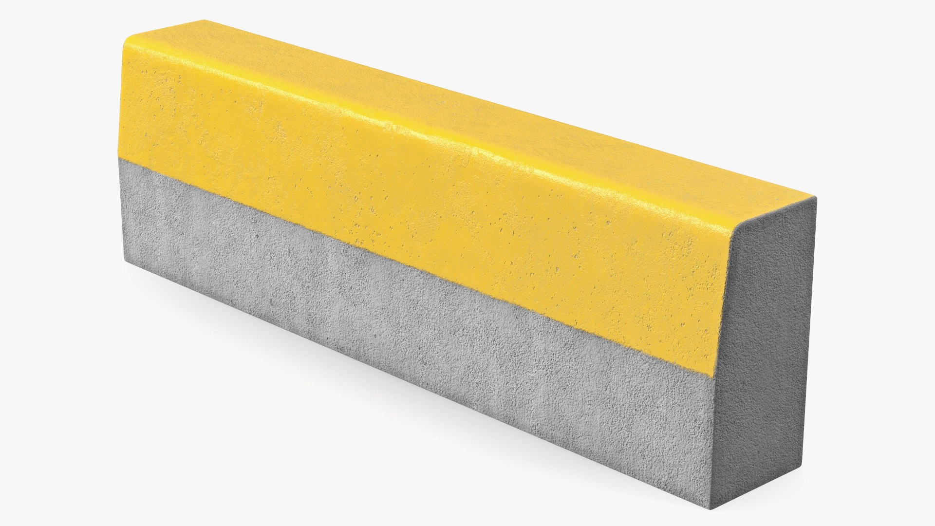 Curb 1m Yellow 3D - TurboSquid 2029520